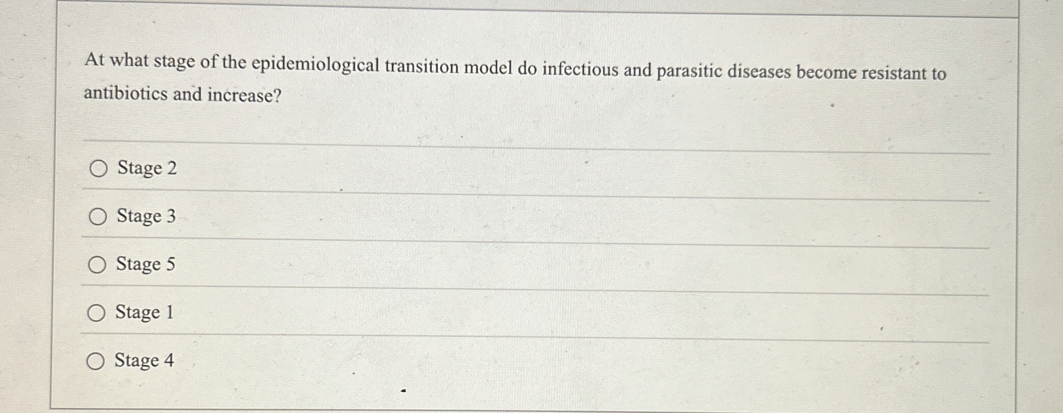 Solved At what stage of the epidemiological transition model | Chegg.com