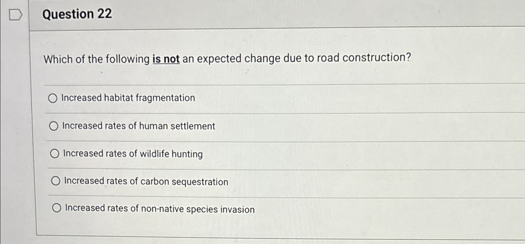 Solved Question 22Which of the following is not an expected | Chegg.com