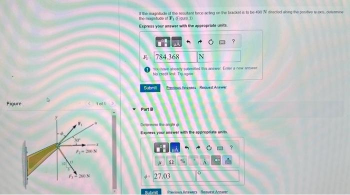 Solved If the magnitude of the forulant focce acting on lhe | Chegg.com