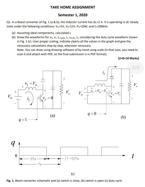 Solved TAKE HOME ASSIGNMENT Semester 1, 2020 Q1. In a Boost | Chegg.com