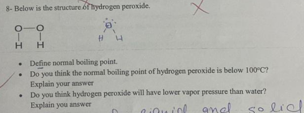 Solved 8- ﻿Below is the structure of hydrogen | Chegg.com