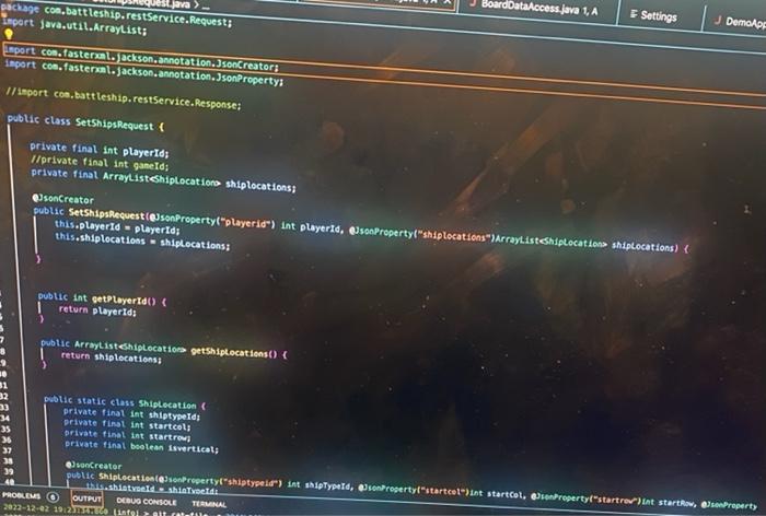 Solved JAVA Battleship 2 player game I need JAVA code that | Chegg.com