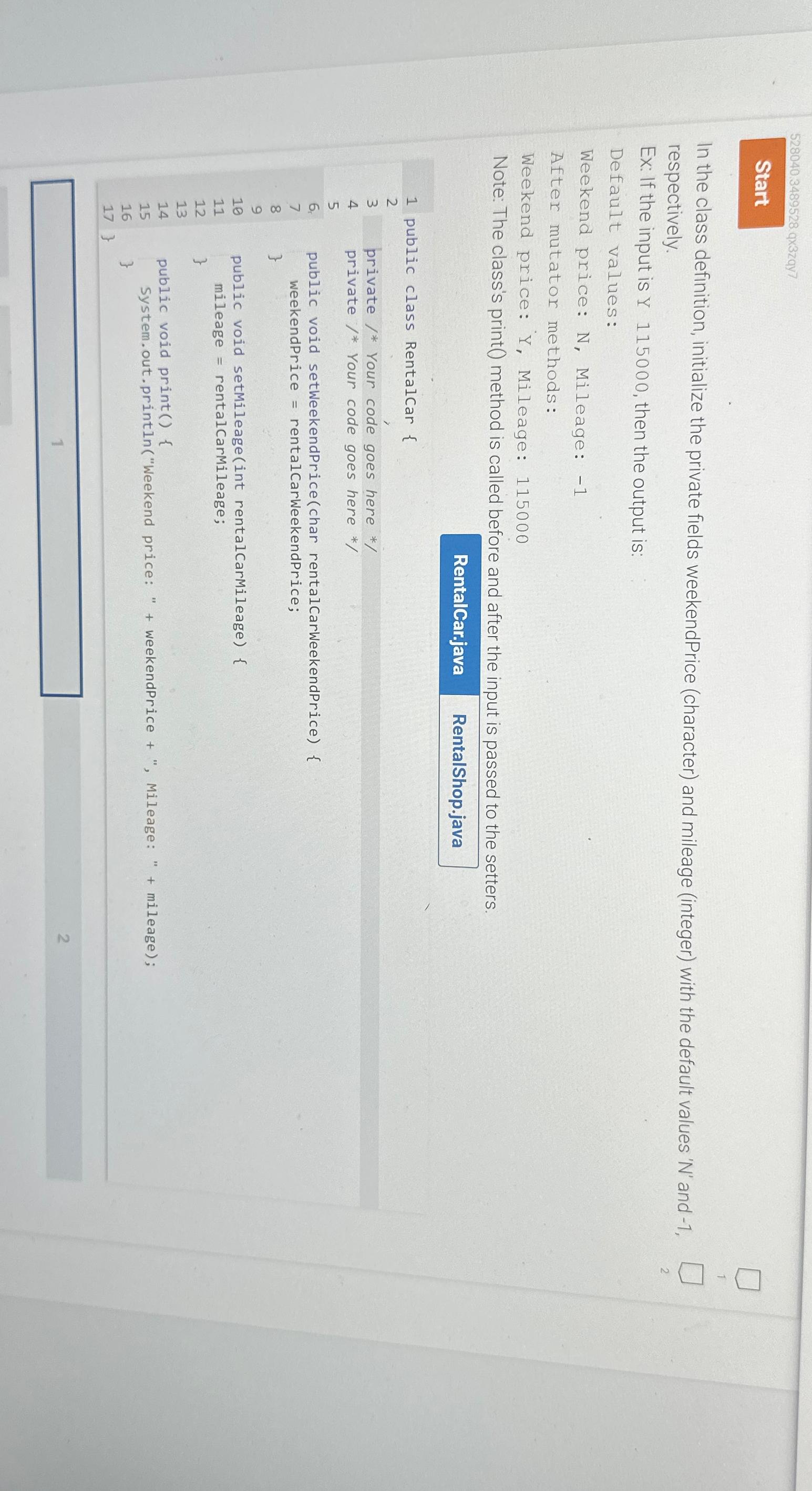 Solved 528040.3489528 ﻿qx3zqy7In the class definition, | Chegg.com