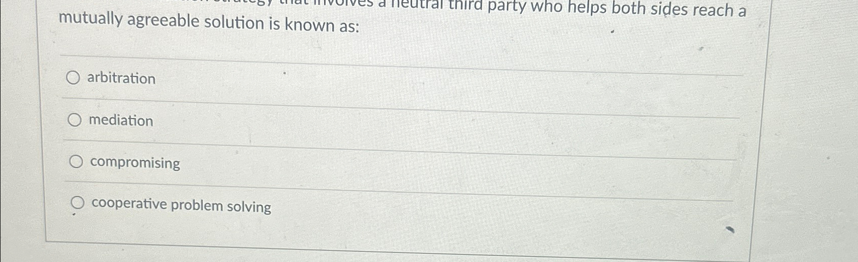 Solved mutually agreeable solution is known | Chegg.com