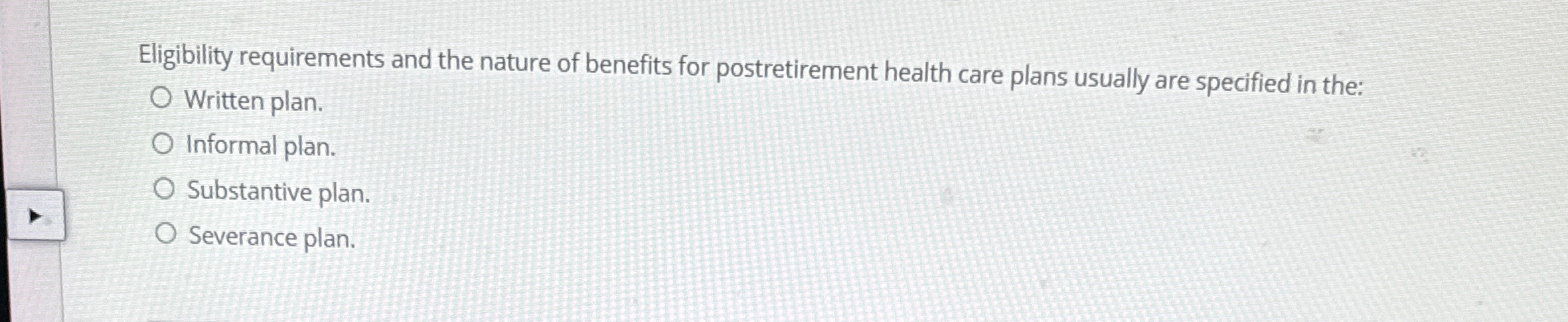 Solved Eligibility requirements and the nature of benefits | Chegg.com