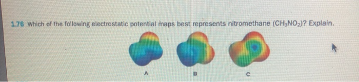 Solved 1.76 Which of the following electrostatic potential | Chegg.com