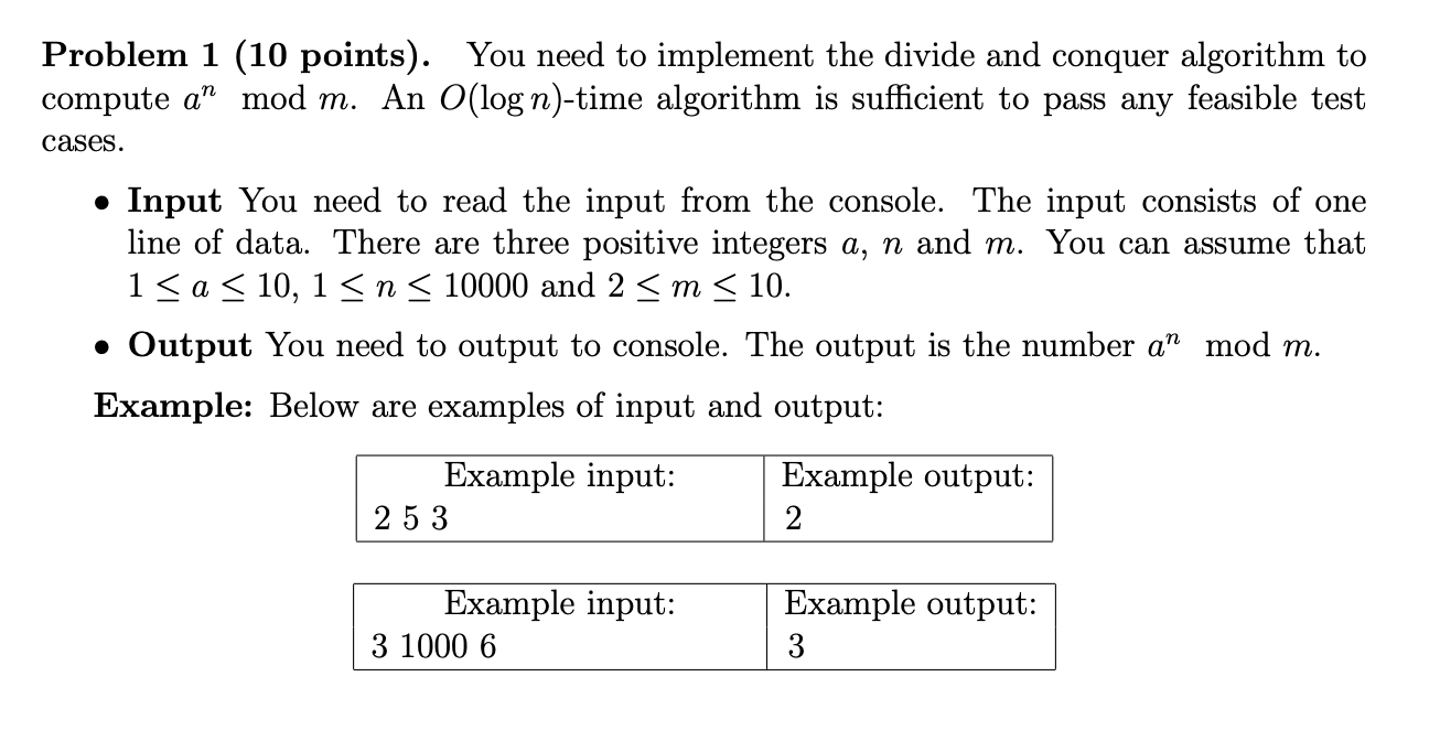 Solved Input You need to ﻿read the input from the console. | Chegg.com