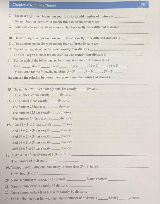 Solved Chapter 4: Numbers Theory 7. The next largest number | Chegg.com