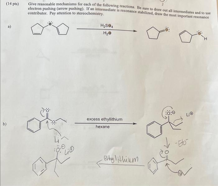 Solved Give reasonable mechanisms for each of the following | Chegg.com
