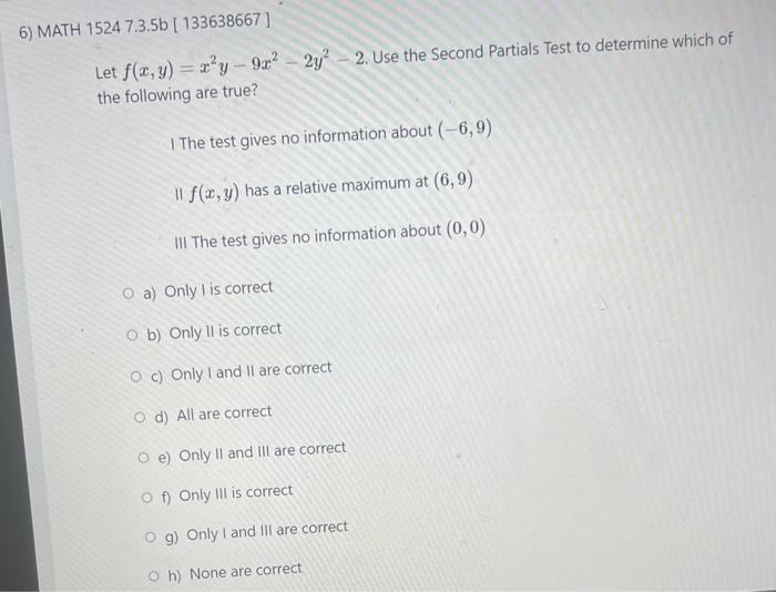 Solved Let f(x,y)=x2y−9x2−2y2−2. Use the Second Partials | Chegg.com