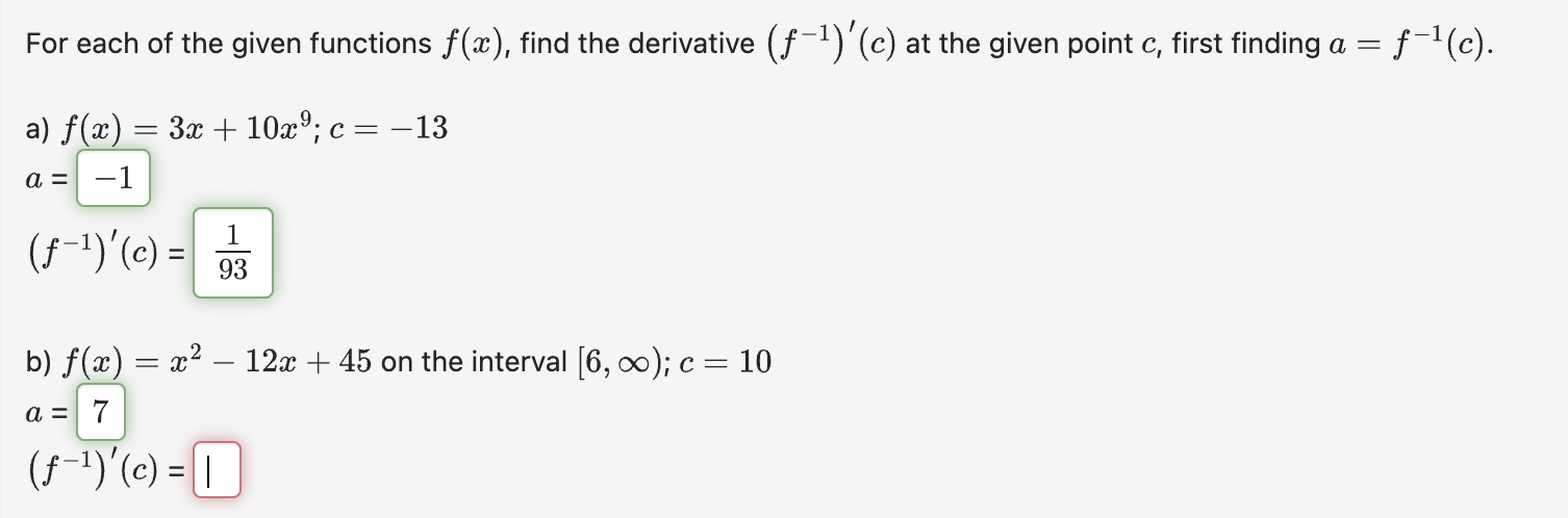 Solved For each of the given functions f(x), ﻿find the | Chegg.com