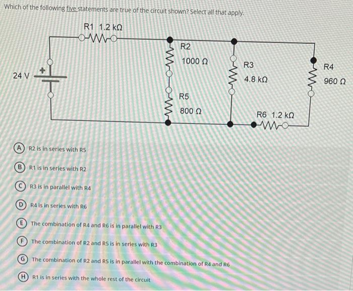 Solved For the circuit shown, find the values indicated. Rt= | Chegg.com