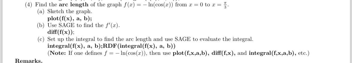 Solved (4) ﻿Find the arc length of the graph | Chegg.com