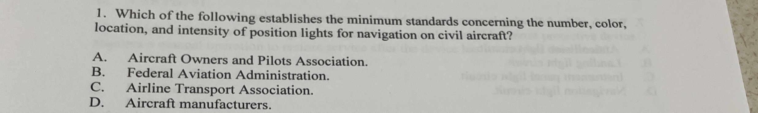 Solved Which of the following establishes the minimum | Chegg.com