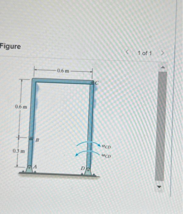 Solved determine angular acceleration of link AB if link CD | Chegg.com