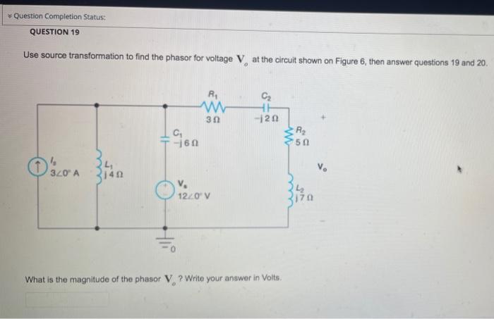 Solved Question Completion Status: QUESTION 19 Use source | Chegg.com