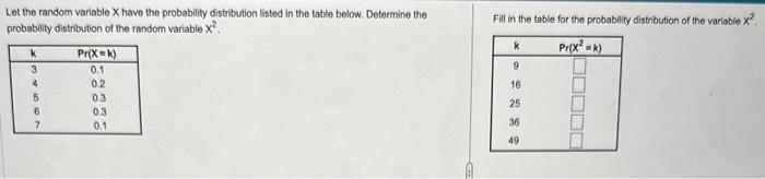 Solved Let the random variable X have the probability | Chegg.com