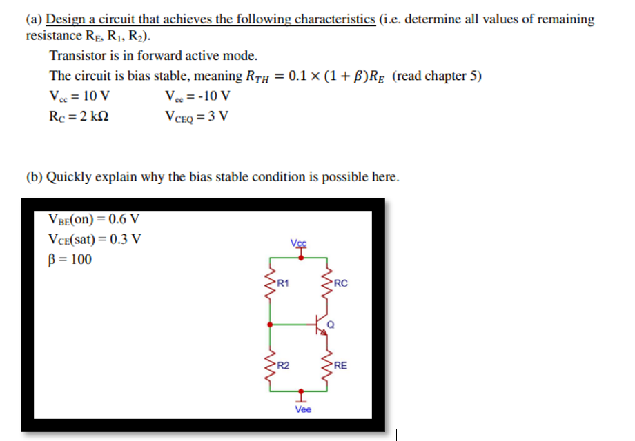 Solved 4.(a) ﻿Design a circuit that achieves the following | Chegg.com