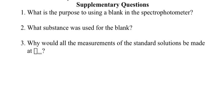 Solved Supplementary Questions 1. What is the purpose to | Chegg.com