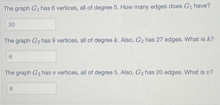 Solved The graph G1 has 6 vertices, all of degree 5. How | Chegg.com