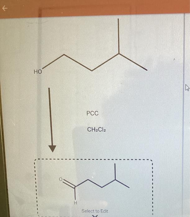 Solved у K НО B PCC CH2Cl2 Н Select to Edit Draw the | Chegg.com