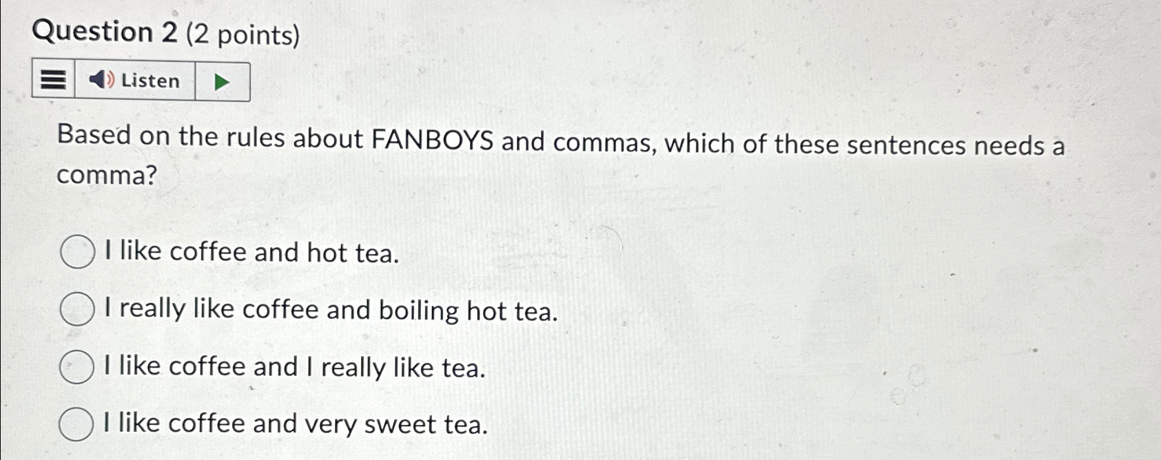 Solved Question 2 (2 ﻿points)ListenBased on the rules about | Chegg.com