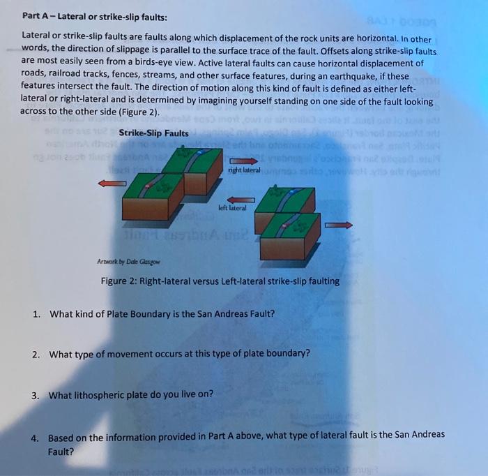 Solved Lab Assignment #13: Plate Tectonics - The San Andreas | Chegg.com