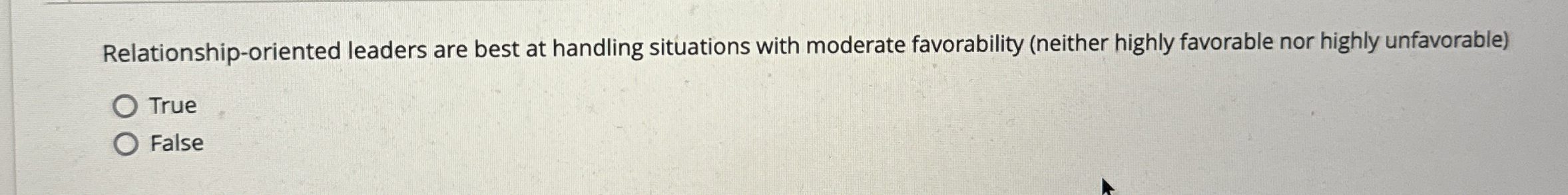 Solved Relationship-oriented leaders are best at handling | Chegg.com