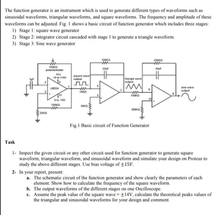 The function generator is an instrument which is used | Chegg.com