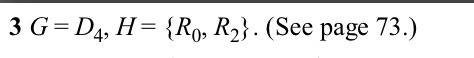Solved A. Examples of Finite Quotient Groups In each of the | Chegg.com