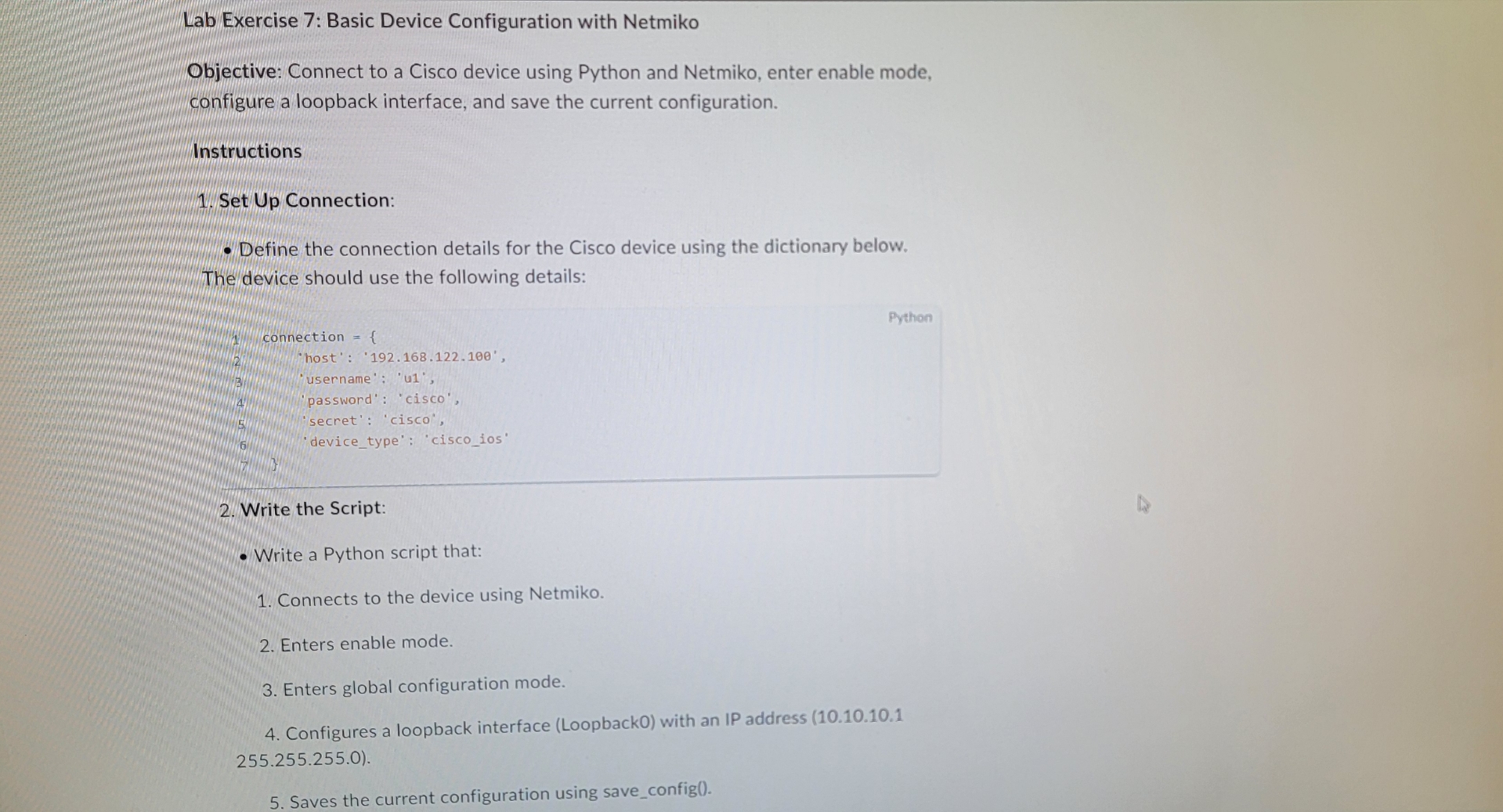 Solved by an EXPERT Lab Exercise 7: Basic Device Configuration with ... Solved by an EXPERT Lab Exercise 7: Basic Device Configuration with ...