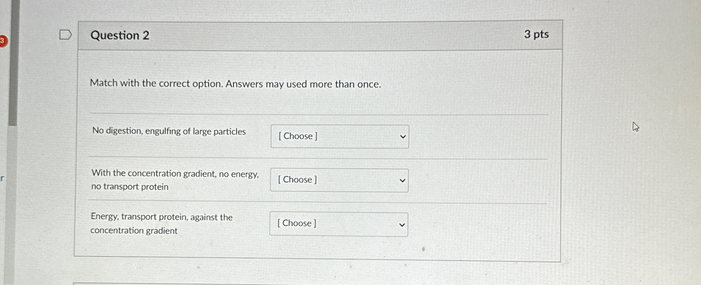 Solved Question 23 ﻿ptsMatch with the correct option. | Chegg.com