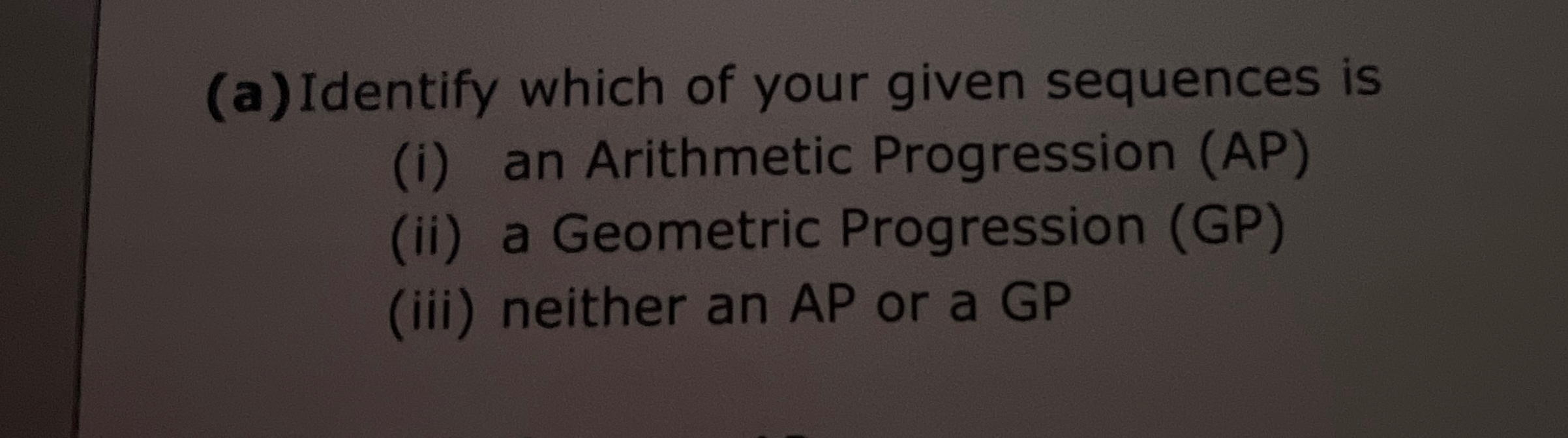 Solved (a) ﻿Identify 2,5,8,11,14.... ﻿which of your given | Chegg.com