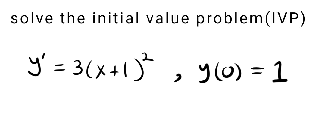 Solved solve the initial value problem(IVP) | Chegg.com