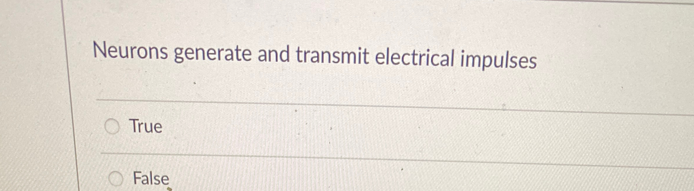 Solved Neurons generate and transmit electrical | Chegg.com