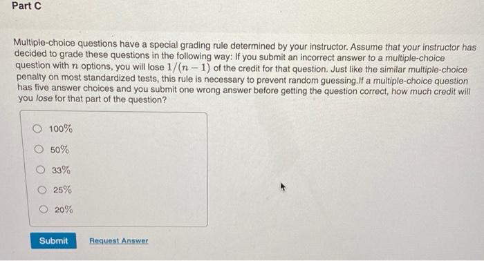 Solved Part Multiple-choice questions have a special grading | Chegg.com