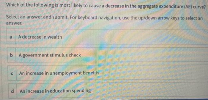 Solved Which of the following is most likely to cause a | Chegg.com