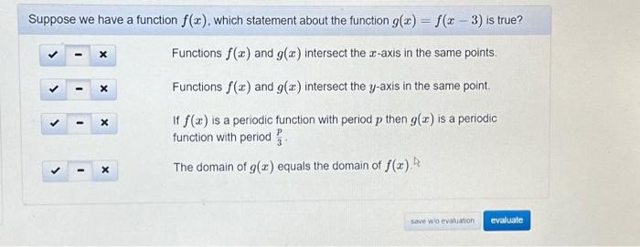 Solved Suppose we have a function f(x), which statement | Chegg.com