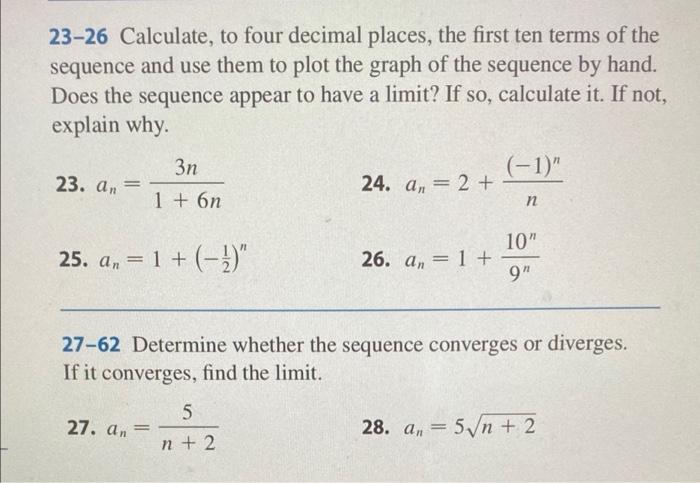 Solved 23-26 Calculate, to four decimal places, the first | Chegg.com