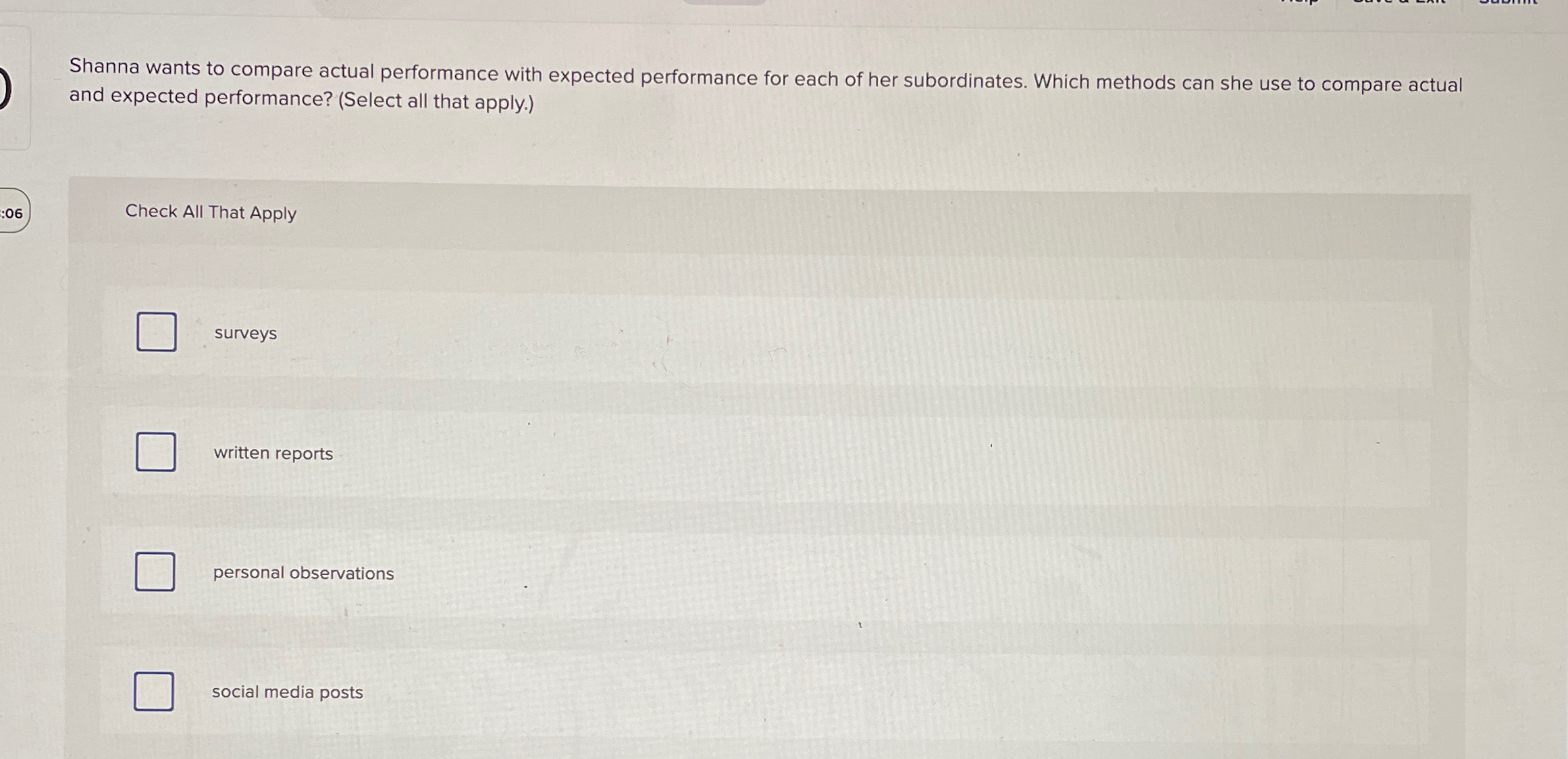 Solved Shanna wants to compare actual performance with | Chegg.com