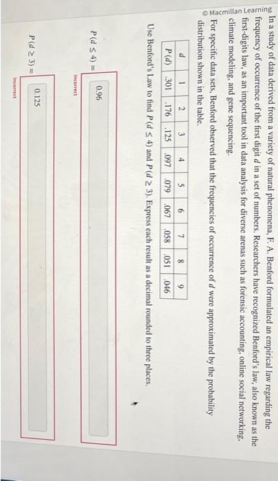 Solved In a study of data derived from a variety of natural | Chegg.com