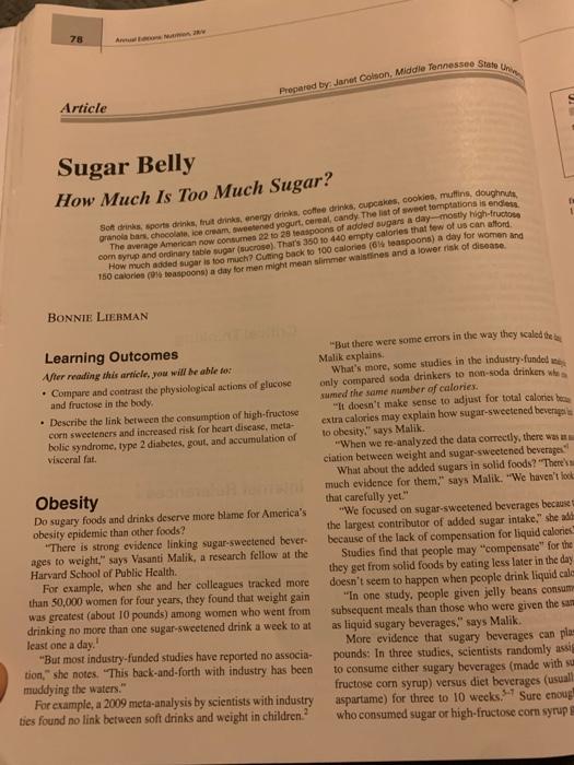 Solved 78 Prepared by Janet Colson, Middle Tennessee State | Chegg.com