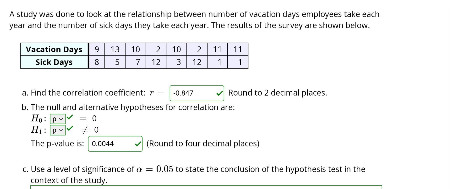 Solved A study was done to look at the relationship between | Chegg.com