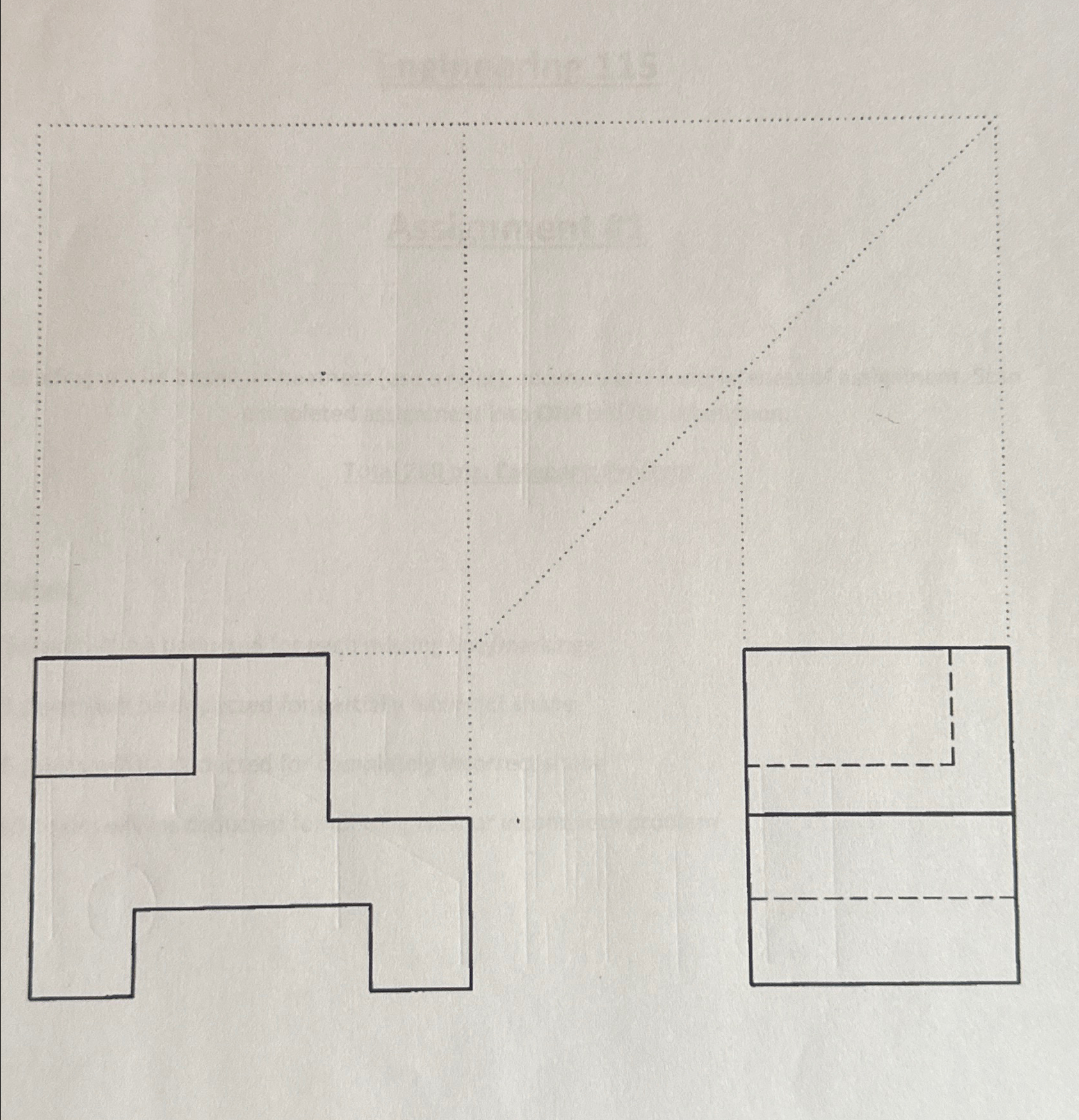 Solved missing view and isometric? | Chegg.com