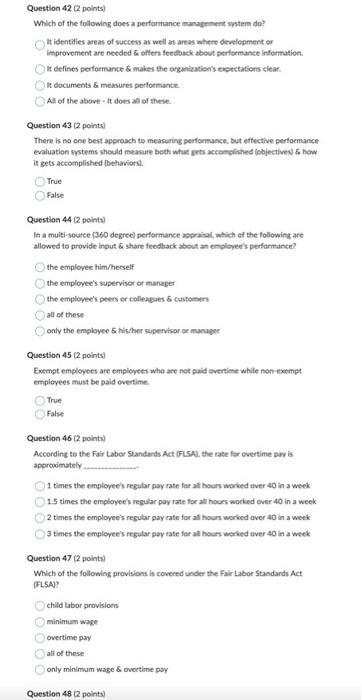 Solved Question 42 (2 points) Which of the following does a | Chegg.com