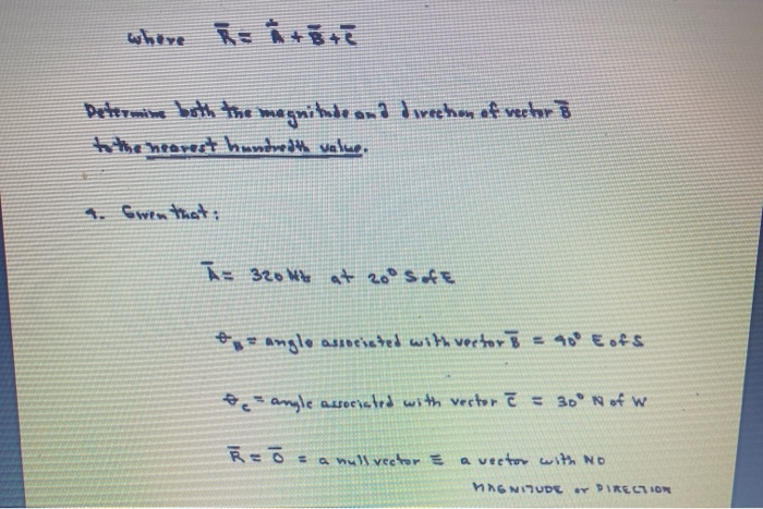 Solved Title: Vector Sumi Purpose: To mathematically | Chegg.com