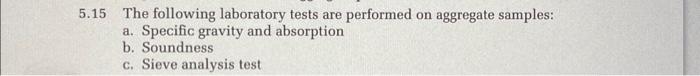 Solved 13 Calculate the percent voids between aggregate | Chegg.com