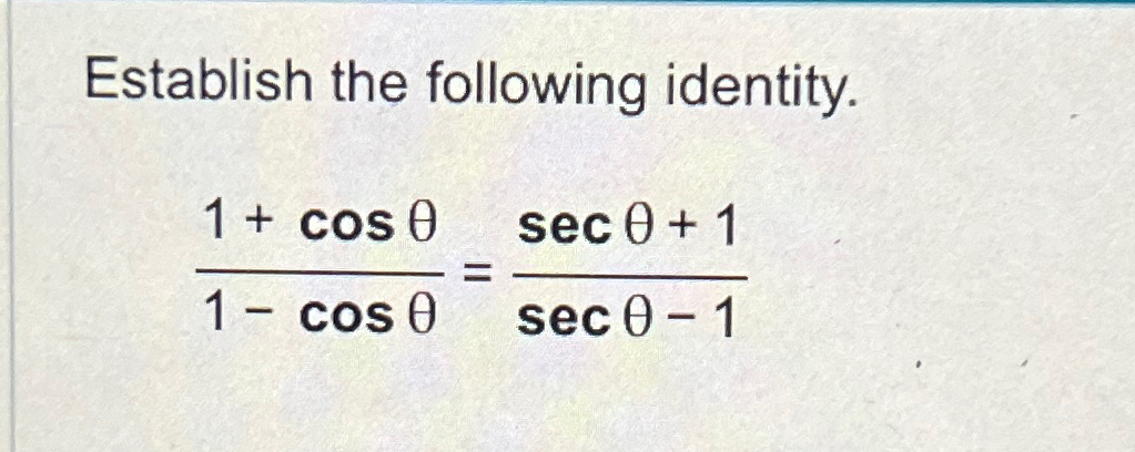 Solved Establish the following | Chegg.com