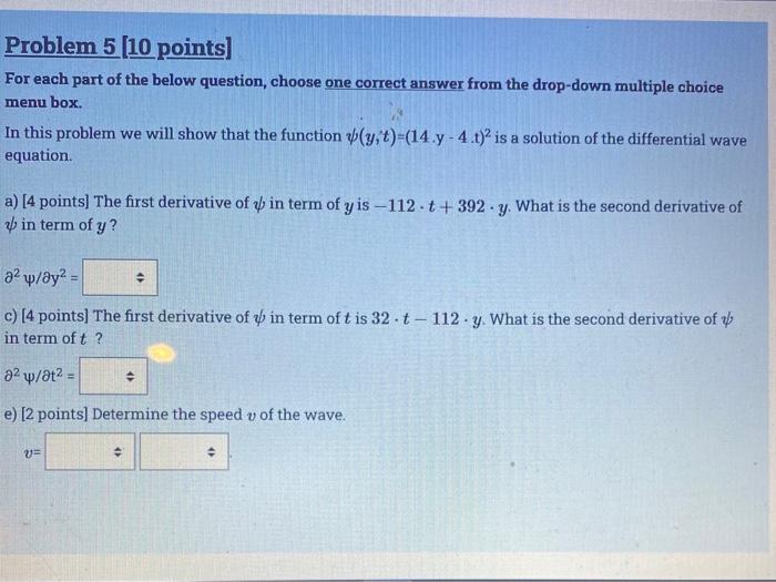 Solved Problem 5 [10 points) For each part of the below | Chegg.com