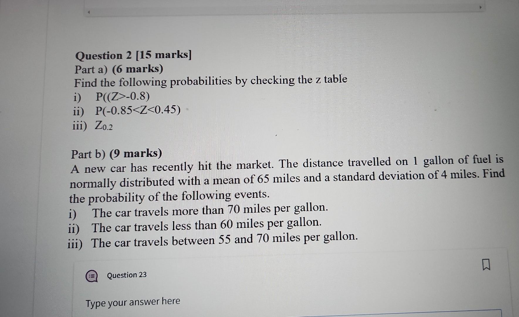 Solved Question 2 [15 marks] Part a) (6 marks) Find the | Chegg.com
